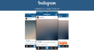 FREE Instagram Home Screen PSD UI – MarinaD